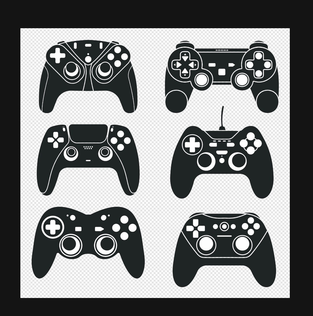 Gamer Controllers Gamer Art Png Eps SVG File Instant - Etsy