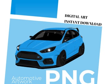 FORD Focus Mk1 Colour Vector File Download .PDF .svg - Etsy