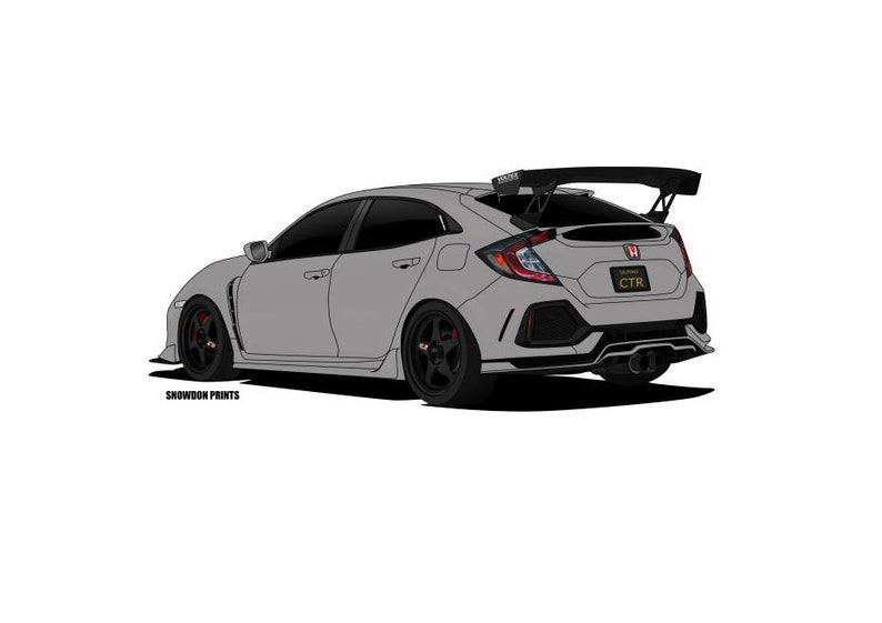 5 X Honda Civic Type R Art File Downloads - Etsy UK