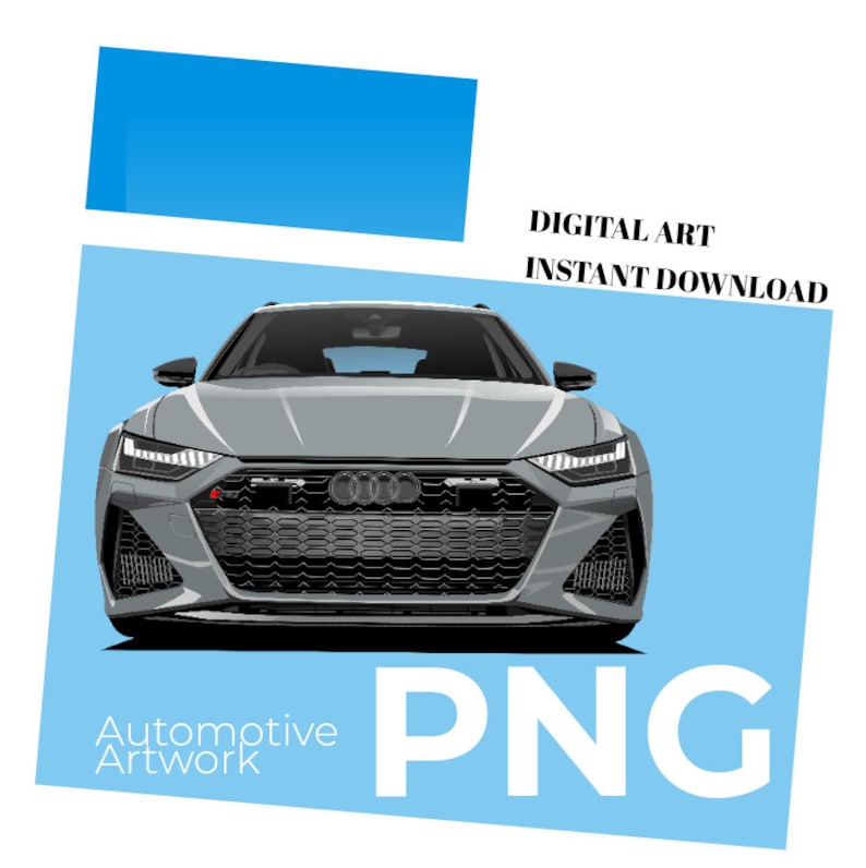 Audi RS7 Digital Art Png File Download - Etsy Canada