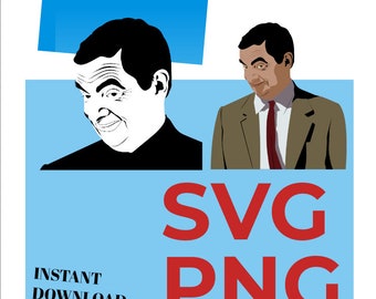 Mr Bean Svg - Etsy