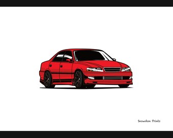 Toyota Chaser Art - Etsy