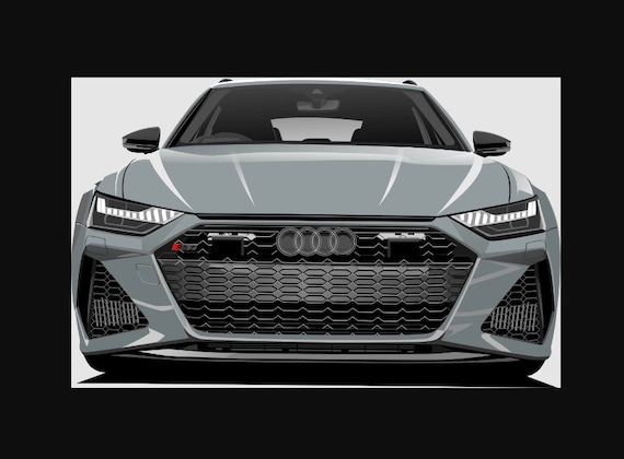 Audi RS7 Digital Art Png File Download - Etsy Canada