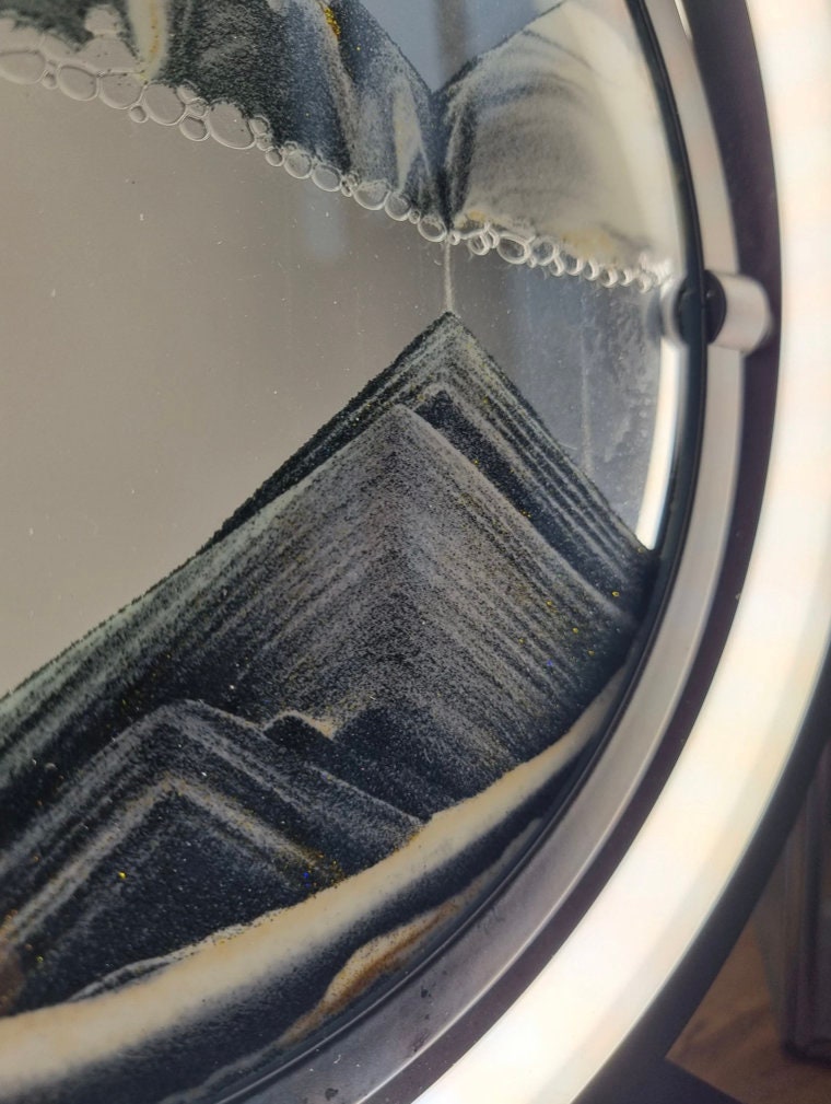 Large LED Sand Timer Art for Relaxation Anti Stress Relief - Etsy