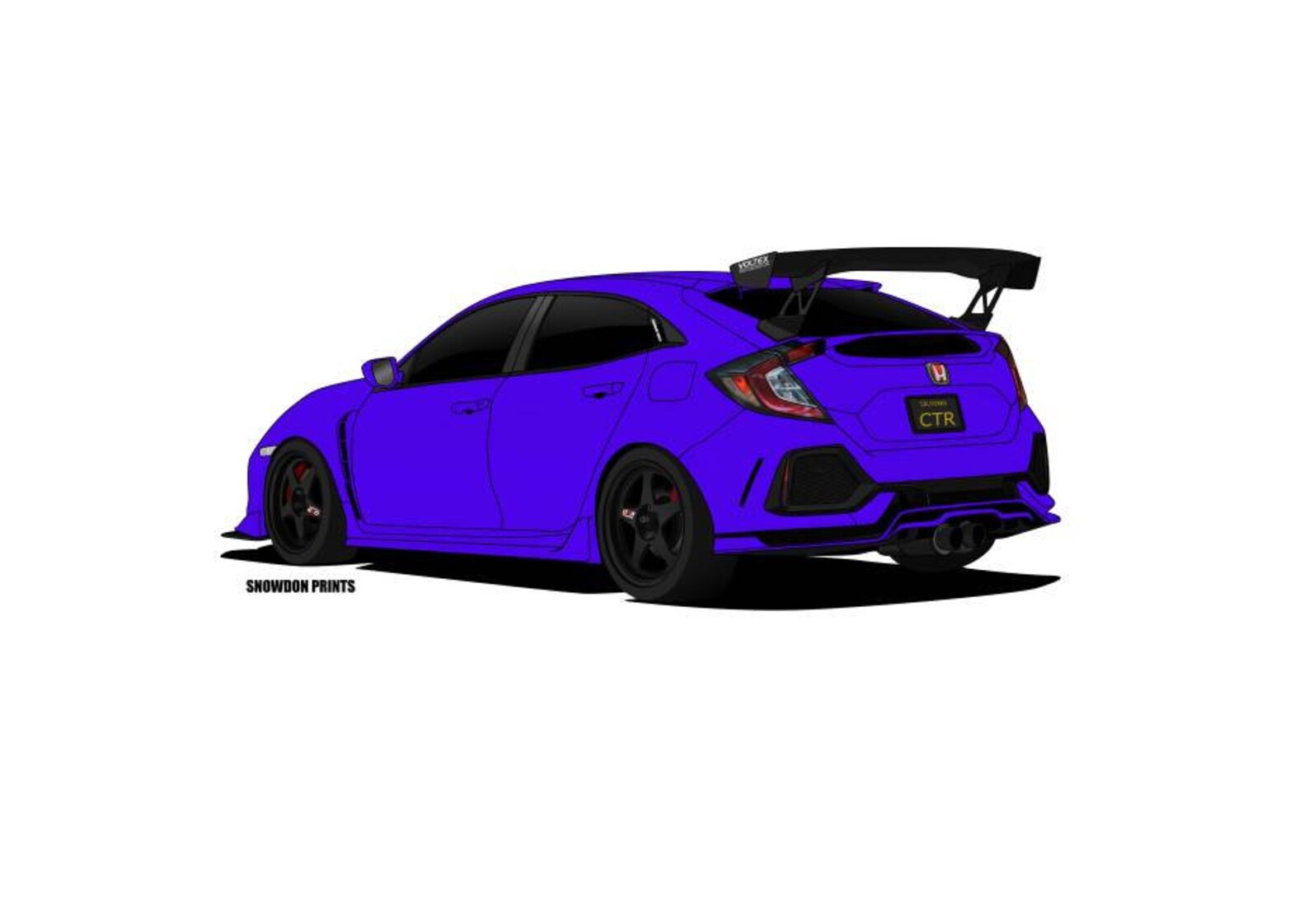 5 X Honda Civic Type R Art File Downloads - Etsy UK