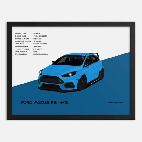 Ford Focus Print Poster - Etsy