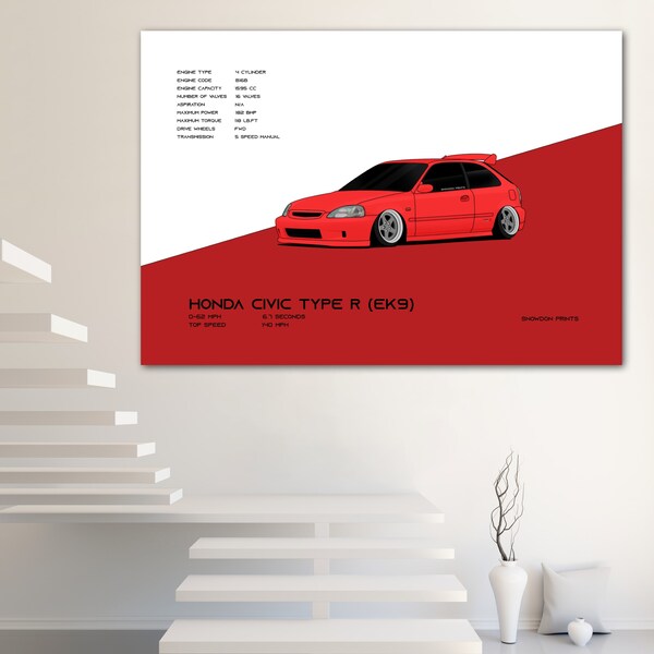 Civic Ek9 Svg - Etsy