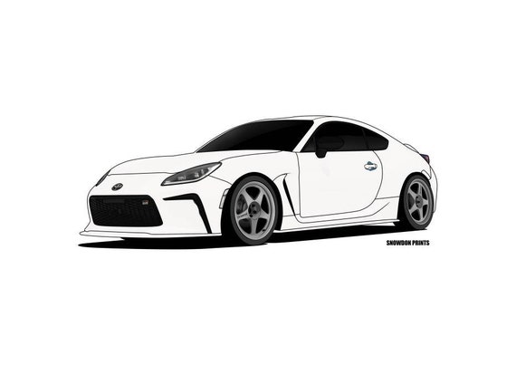 Toyota GT86 GR Art With Custom Option Poster Print - Etsy