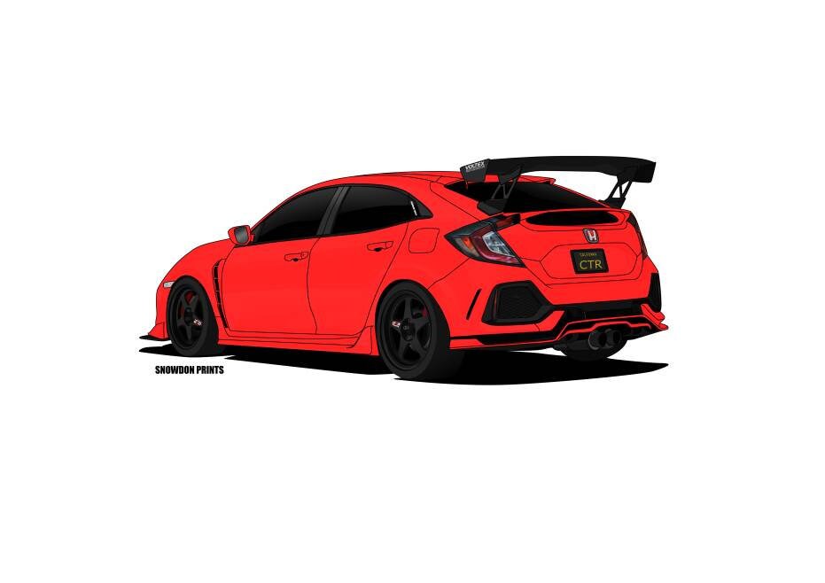 5 X Honda Civic Type R Art File Downloads - Etsy UK
