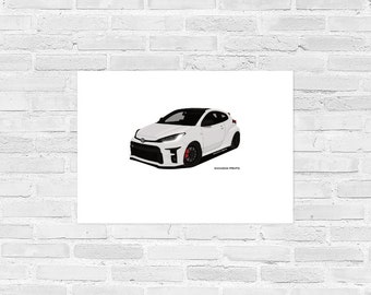 Toyota Yaris Gr Art - Etsy