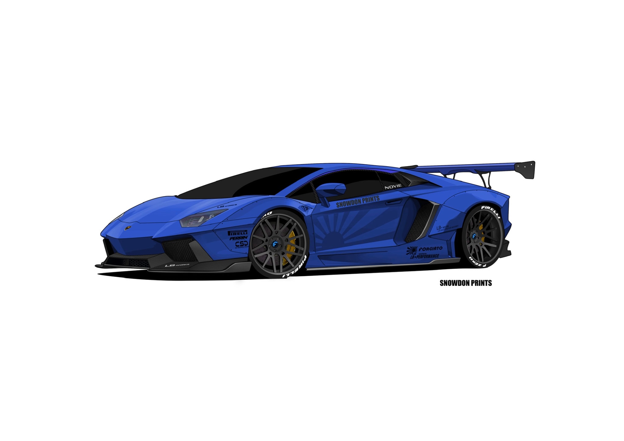 Lamborghini Aventador Blue JPG Art File Download - Etsy