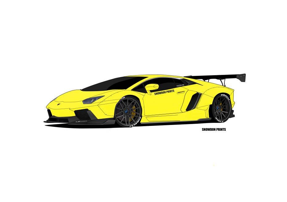 Lamborghini Aventador Custom Option Poster Print - Etsy UK