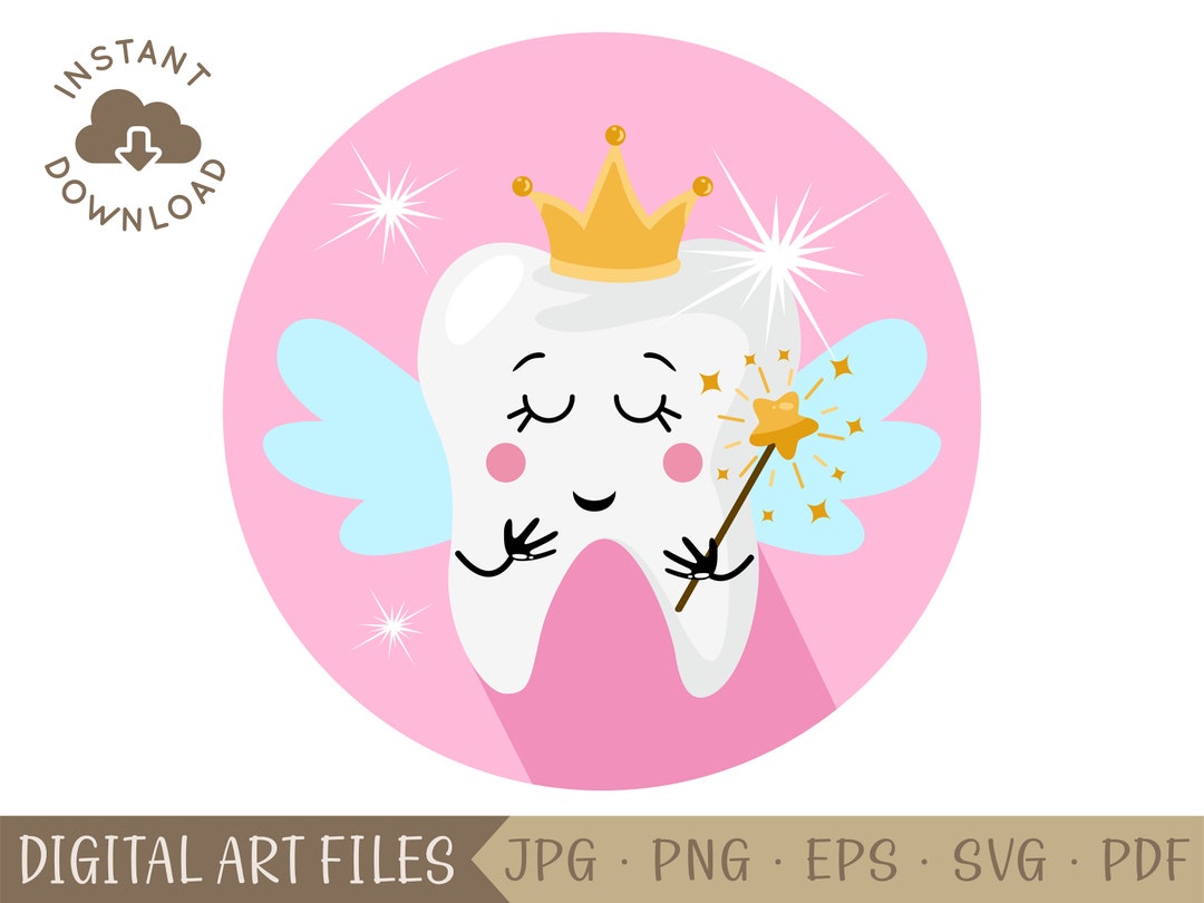 Tooth Fairy Vector Clipart Instant Digital Download Digital Art Files ...