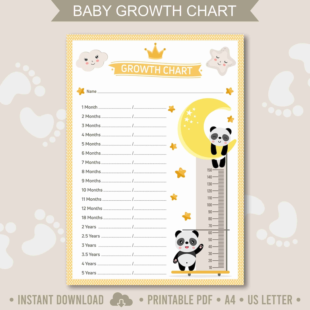 Baby Milestone Chart Tracker Printable Baby Growth Chart Baby Tracking ...