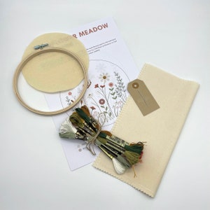 Wildflower Meadow Embroidery Kit // Make Your Own // DIY Craft Kit - Etsy
