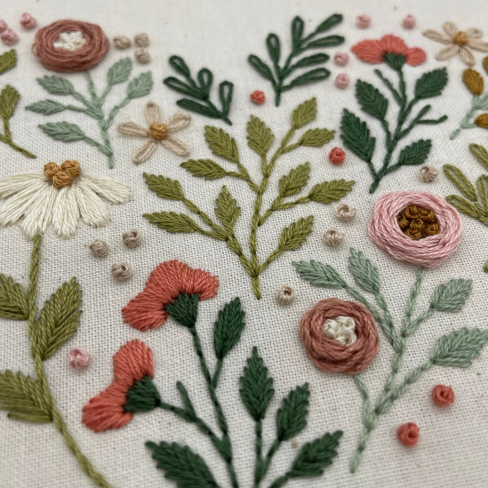Wildflower Heart// Embroidery Hoop Art // PDF Pattern With - Etsy