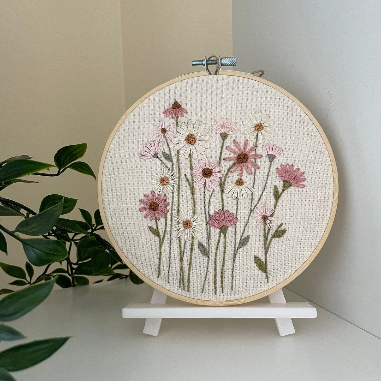 Daisy Field // Embroidery Hoop Art // PDF Pattern With - Etsy