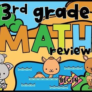Back to School 3rd Grade Math PRETEST Google Forms™ Quiz All | Etsy