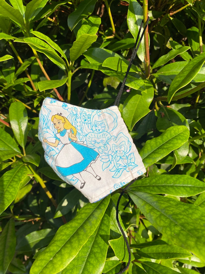 Alice in Wonderland Face Mask - Etsy