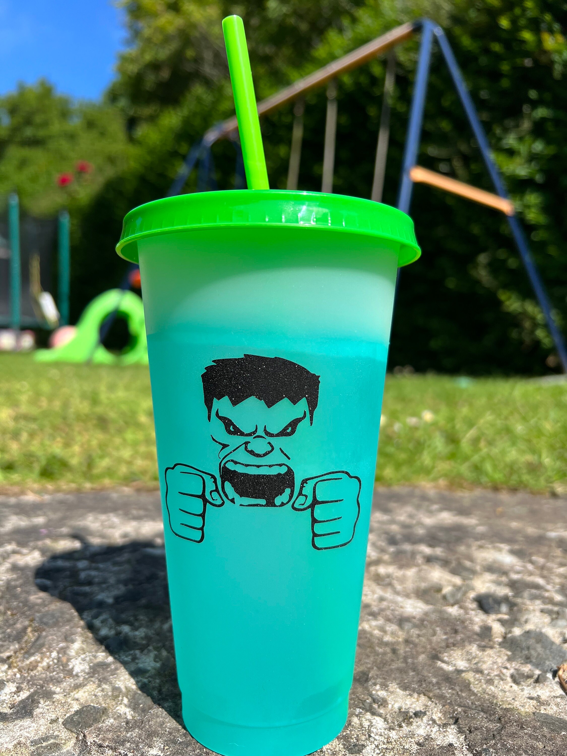 Personalised Superhero 24oz Colour Change Cold Cup - Etsy
