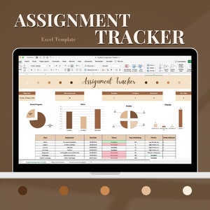 Assignment Tracker Excel Tracking Grades Projects Assignments Back to ...