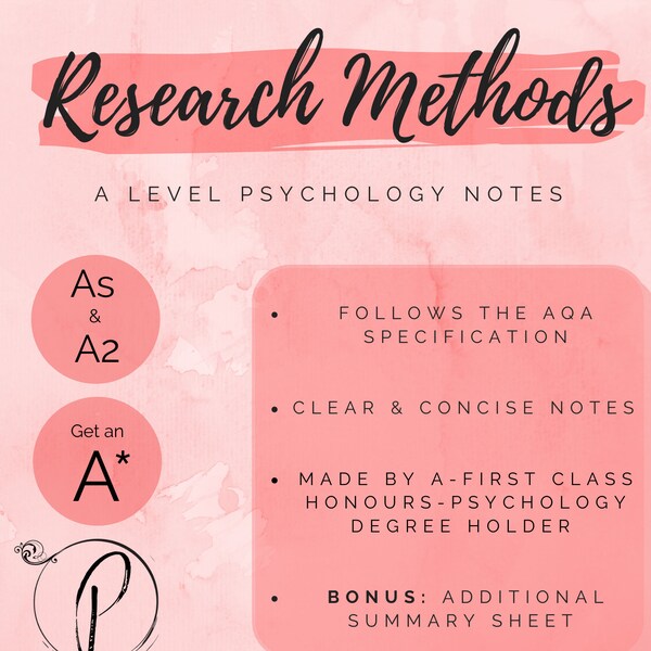 Psychology A Level Revision Notes Bundle for AQA AS Level / Year 1 ...