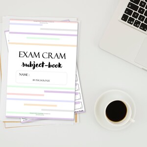 STUDY EXCEL Sheet and Fillable Pdf Study TEMPLATES Exam Cram Revision ...