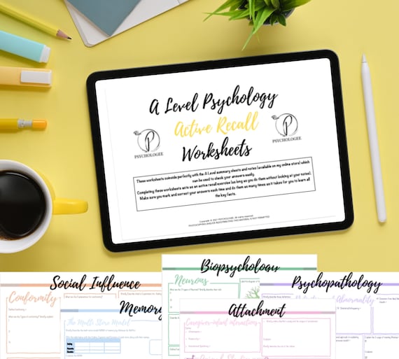 Memory Recall Worksheets