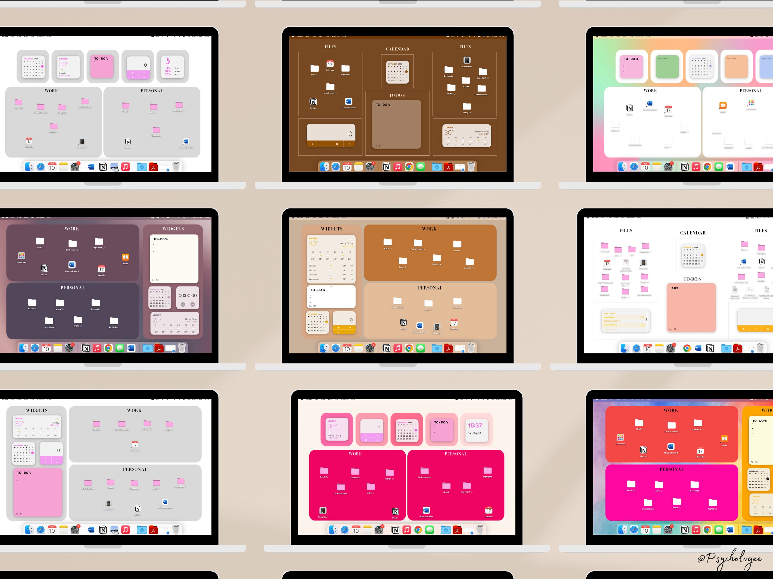 Widget-organising Wallpapers / Aesthetic Organization Wallpapers ...
