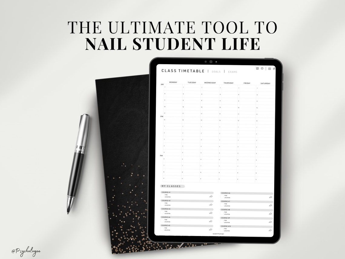 DIGITAL STUDENT Life PLANNER Organize Your School:studying - Etsy