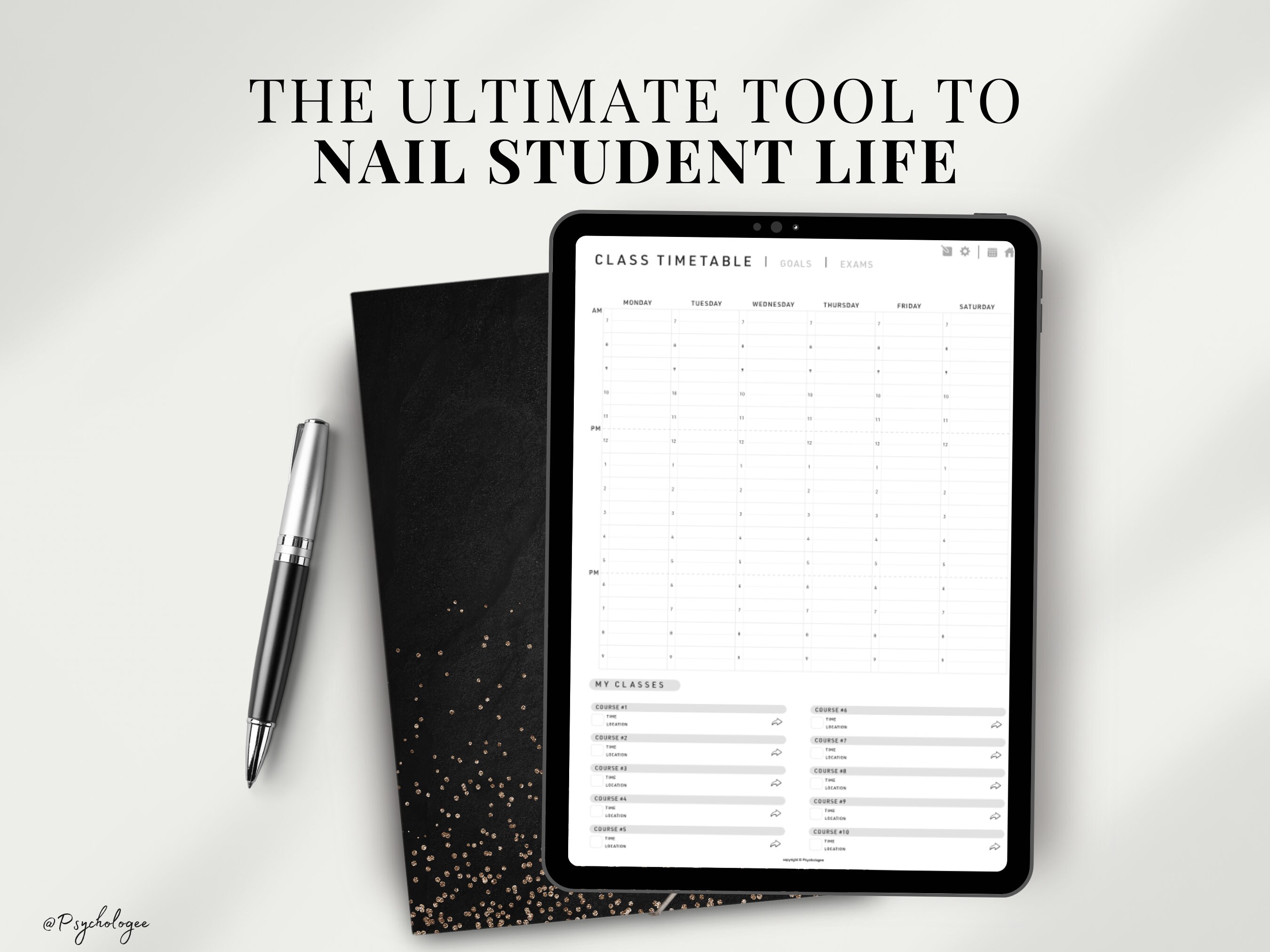 DIGITAL STUDENT Life PLANNER Organize Your School:studying - Etsy