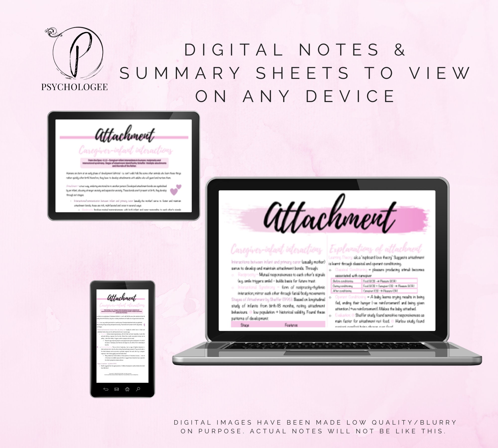 Attachment Psychology A Level Revision Topic Notes for AQA AS and A2 ...