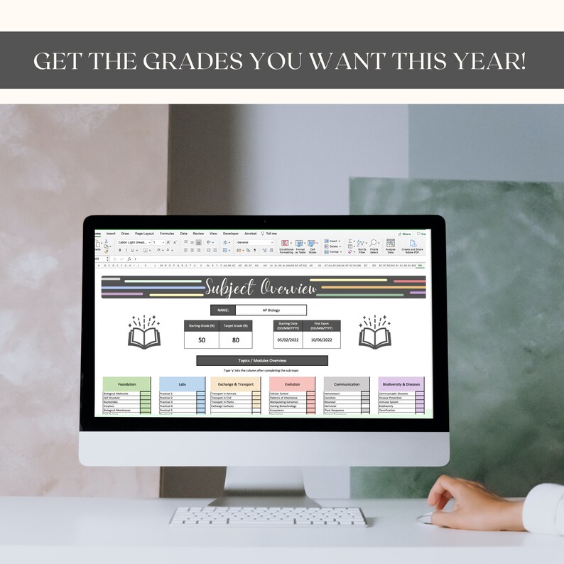 STUDY EXCEL Sheet and Fillable Pdf Study TEMPLATES Exam Cram - Etsy