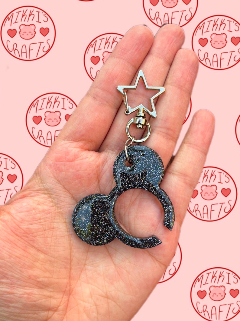 Mouse Ear Keychains - Etsy