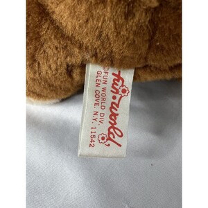 Vintage Fun World Plush Dog With Suspenders, Scarf, and Hat Flat ...