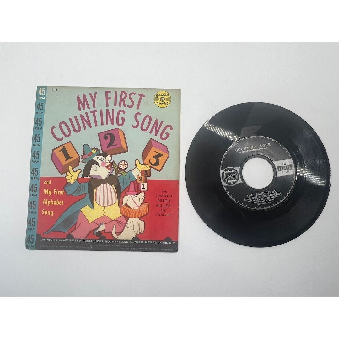 My First Alphabet Song/my First Counting Song 7 Vinyl, Golden Record ...