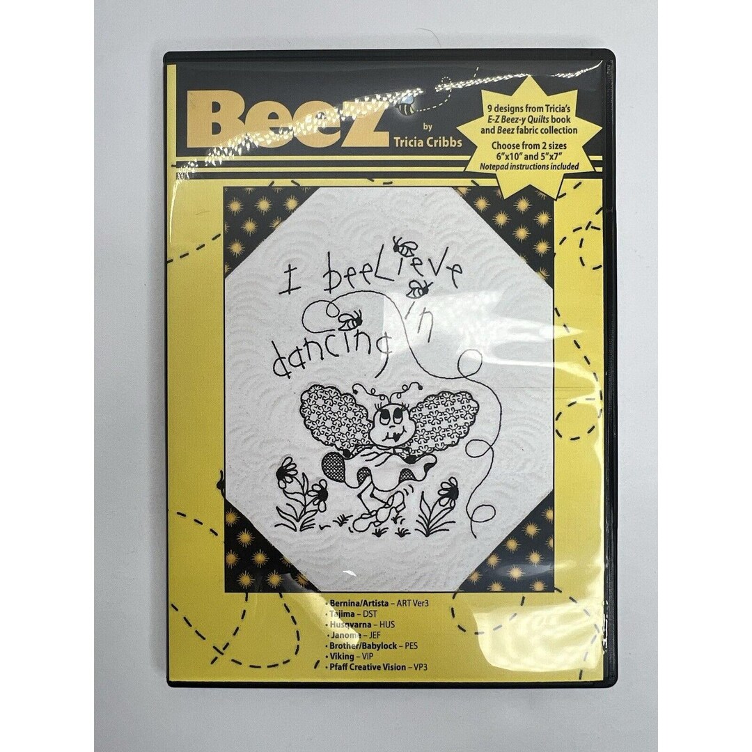 Beez by Tricia Cribbs Embroidery Design CD Friend Folks Bee Bees - Etsy