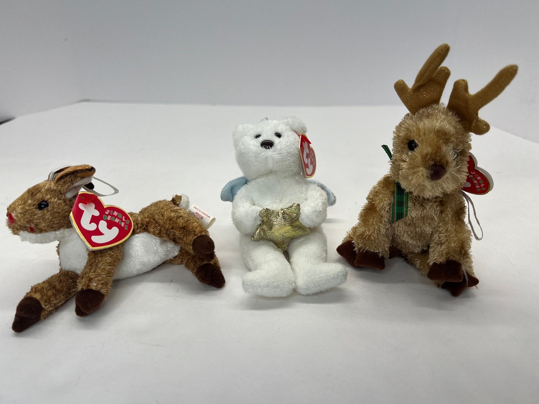 Choice of Ty Jingle Beans Beanie Babies Roxie the Reindeer, Star the ...