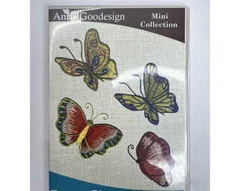 Butterflies Anita Goodesign Embroidery Design Mini Collection CD - Etsy