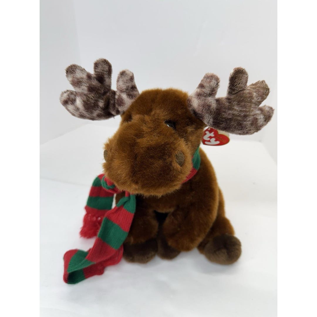 Ty Classic Melvin the Moose Bean Bag Plush Stuffed Animal Toy 2002 12 ...