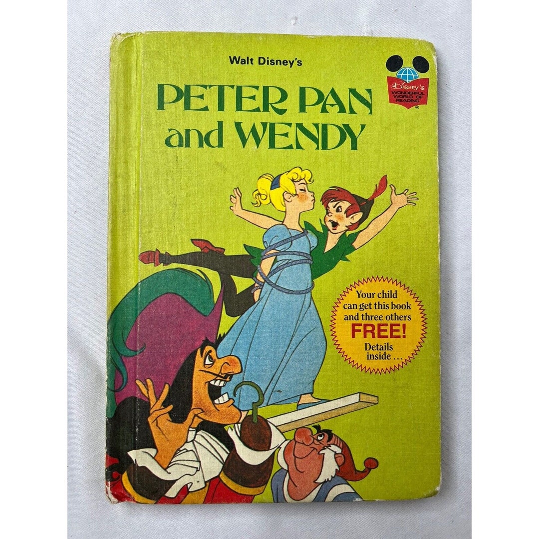 Walt Disney's Peter Pan and Wendy Book Children's Book Club 1st Edition ...