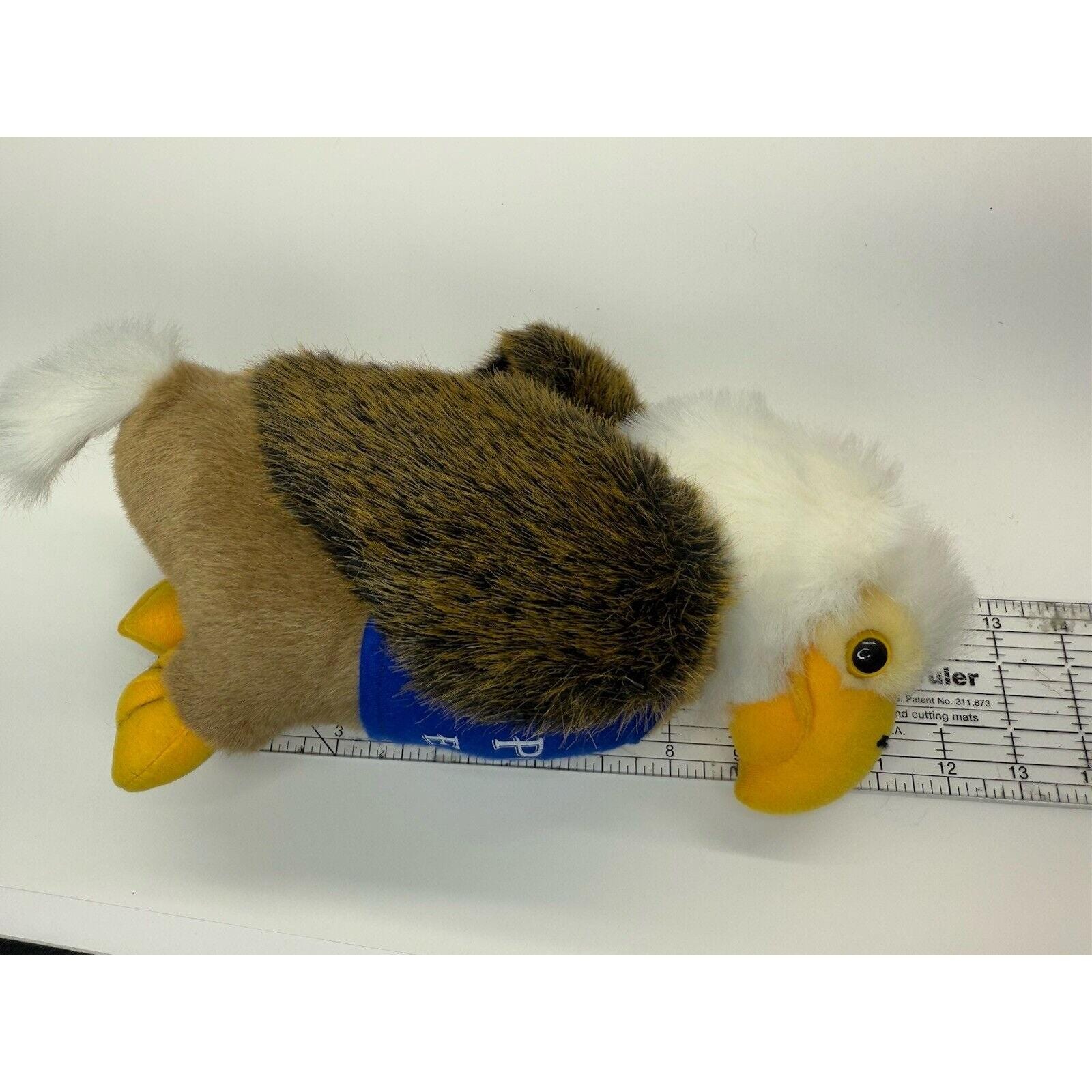 Bald Eagle Plush Logo Bear 12 Inch Point Eagles Removable Blue Shirt ...