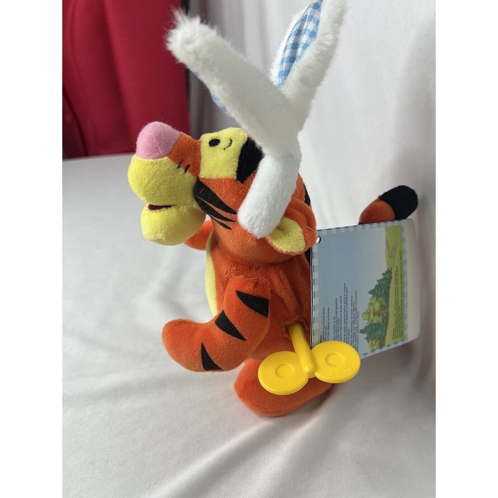 Disney Store Tigger Happy Hopper With Bunny Ears 8" Tall Wind-up Plush ...