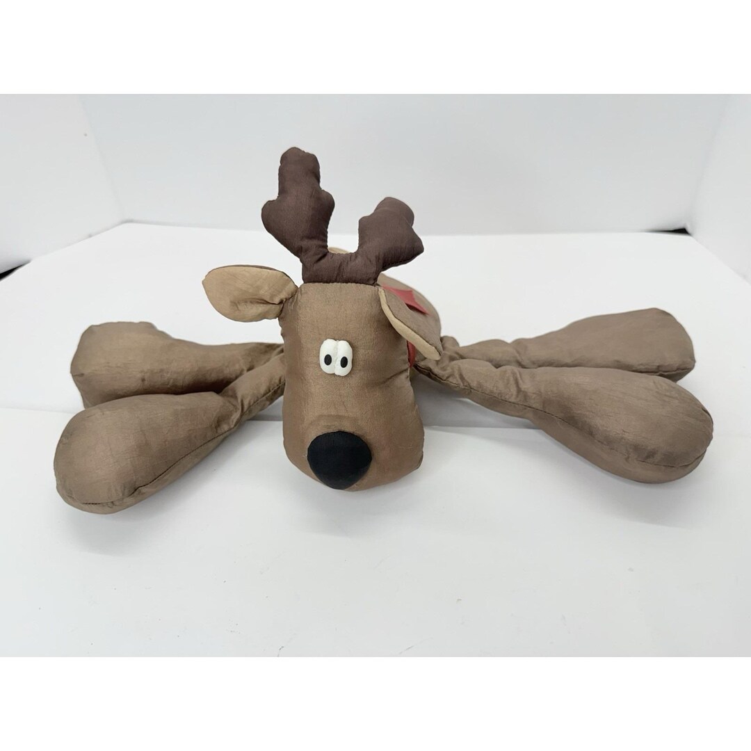 Rodney the Reindeer Floppy Plush Nylon Hallmark Stuffed Animal Toy 10 ...