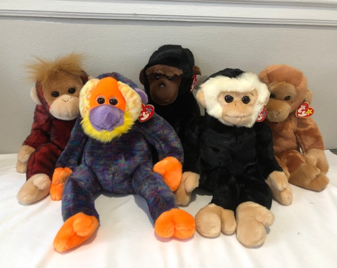 Ty Beanie Babies Choice of Monkeys - Etsy
