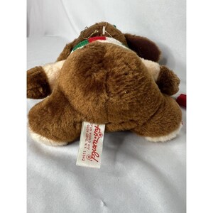 Vintage Fun World Plush Dog With Suspenders, Scarf, and Hat Flat ...