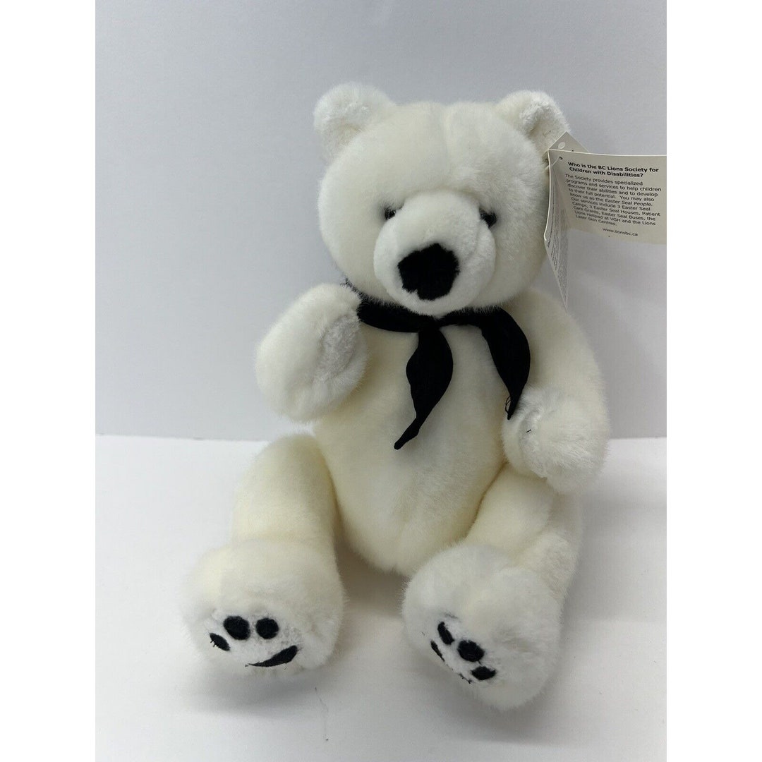 Russ Plush Kermode Spirit Bear White Teddy Bear Stuffed Animal 11 Tall ...