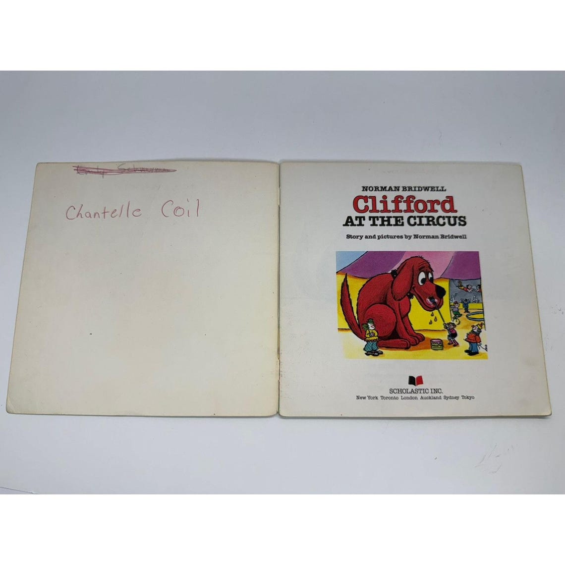 Vintage 1985 Scholastic Books Clifford at the Circus Norman Bridwell - Etsy