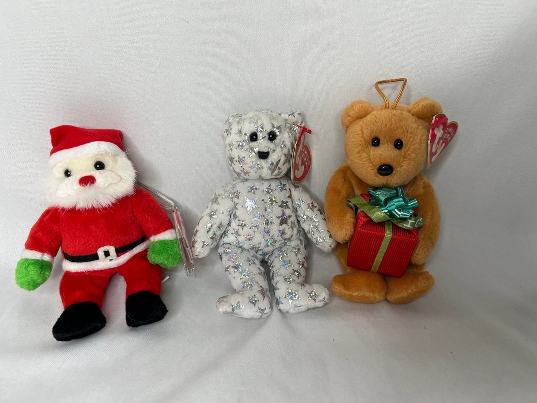 Choice of Ty Jingle Beans Beanie Babies Santa, Beginning Bear, or Gifts ...