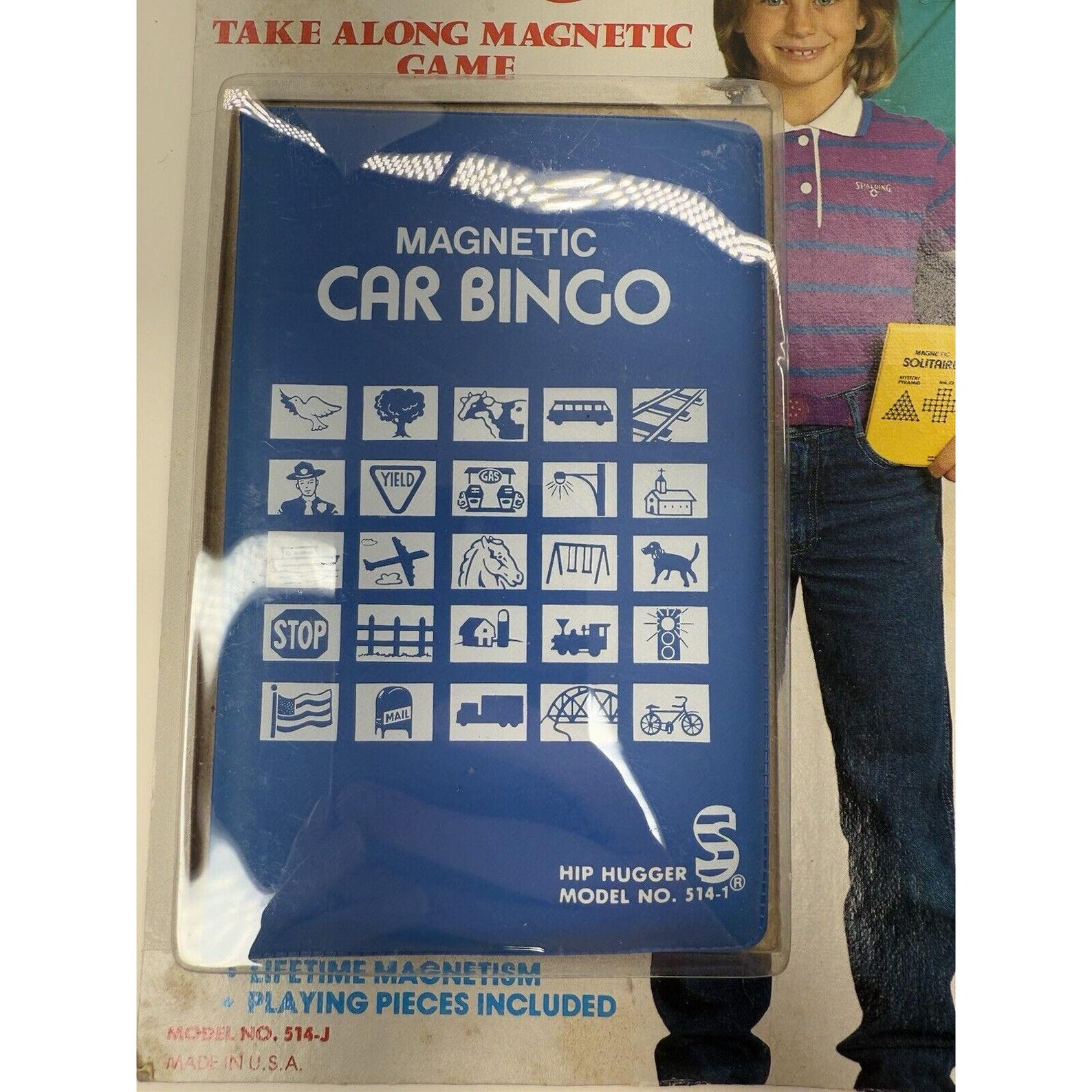 Vintage 1984 Hip Hugger Jr Take Along Magnetic Car Bingo Game Sealed ...